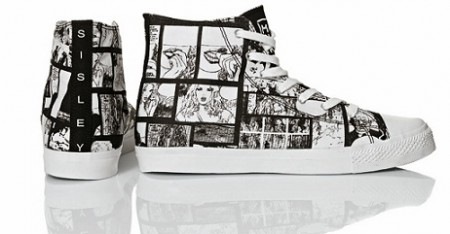 chain Shoes: Sisley sensual sneakers designed by Milo Manara
